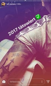 Raf Camora hat sich ein neues Tattoo stechen lassen! - Raptastisch