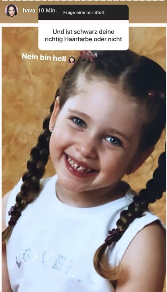 Hava zeigt wie sie als Kind aussah - Raptastisch