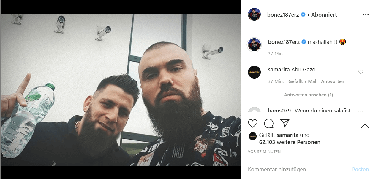 187-Rapper Gzuz erstmals mit Vollbart zu sehen - Raptastisch