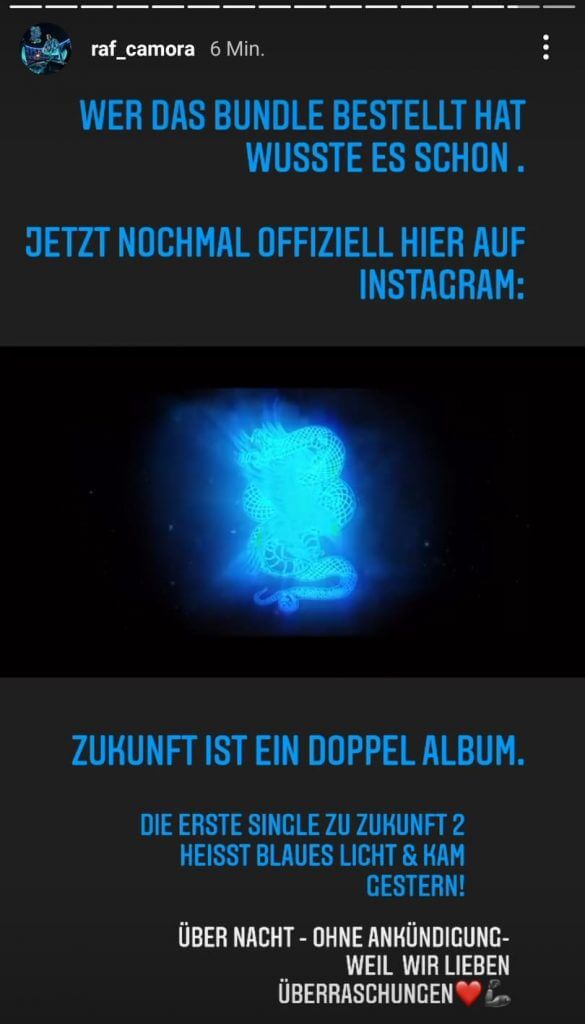 Eine Woche nach Comeback - Raf Camora kündigt neues Album an - Raptastisch