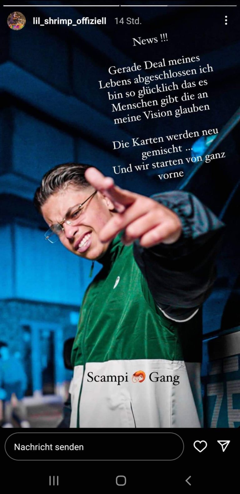 Lil Shrimp (16) hat den größten Deal seines Lebens abgeschlossen ...