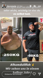 152 Kilo abgenommen - Fat Comedy zeigt das Ergebnis seiner ...