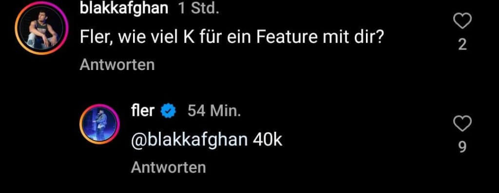 Fler legt seinen offiziellen Preis für ein Feature offen - Raptastisch