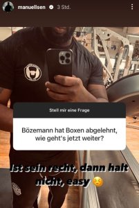 Der Rückkampf zwischen Manuellsen und Bözemann ist geplatzt - Raptastisch