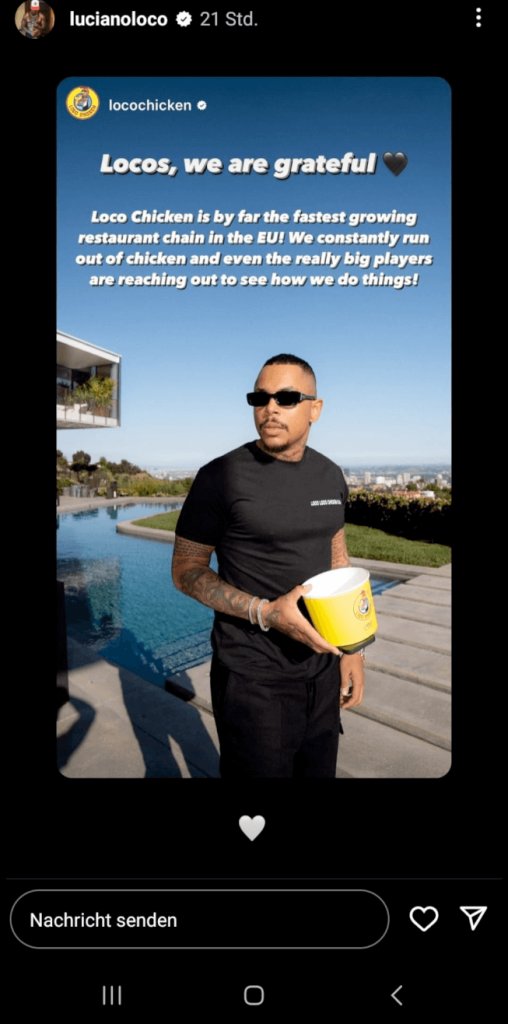 Das 25 Millionen Euro-Investment von Luciano ist ein voller Erfolg ...