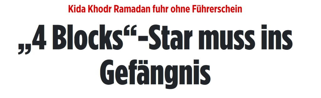 Urteil rechtskräftig - 4 Blocks-Star Kida Ramadan muss ins Gefängnis ...