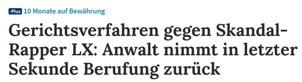 Nach Gzuz - 187-Rapper LX zu Freiheitsstrafe verurteilt - Raptastisch